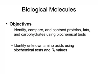 PPT - Biological Molecules Can Have Complicated Structures PowerPoint ...