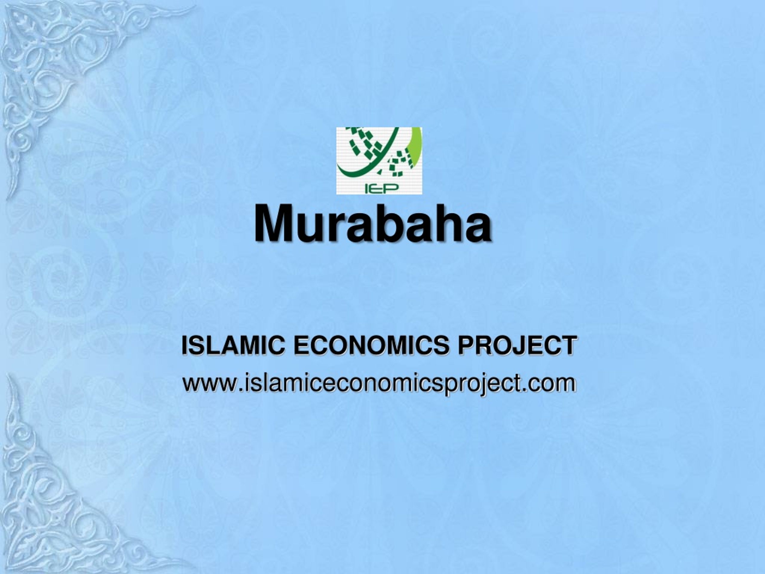 PPT - Murabaha PowerPoint Presentation, free download - ID:447615