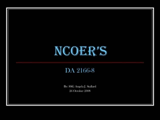 PPT - THE NCOER PowerPoint Presentation, free download - ID:1215929
