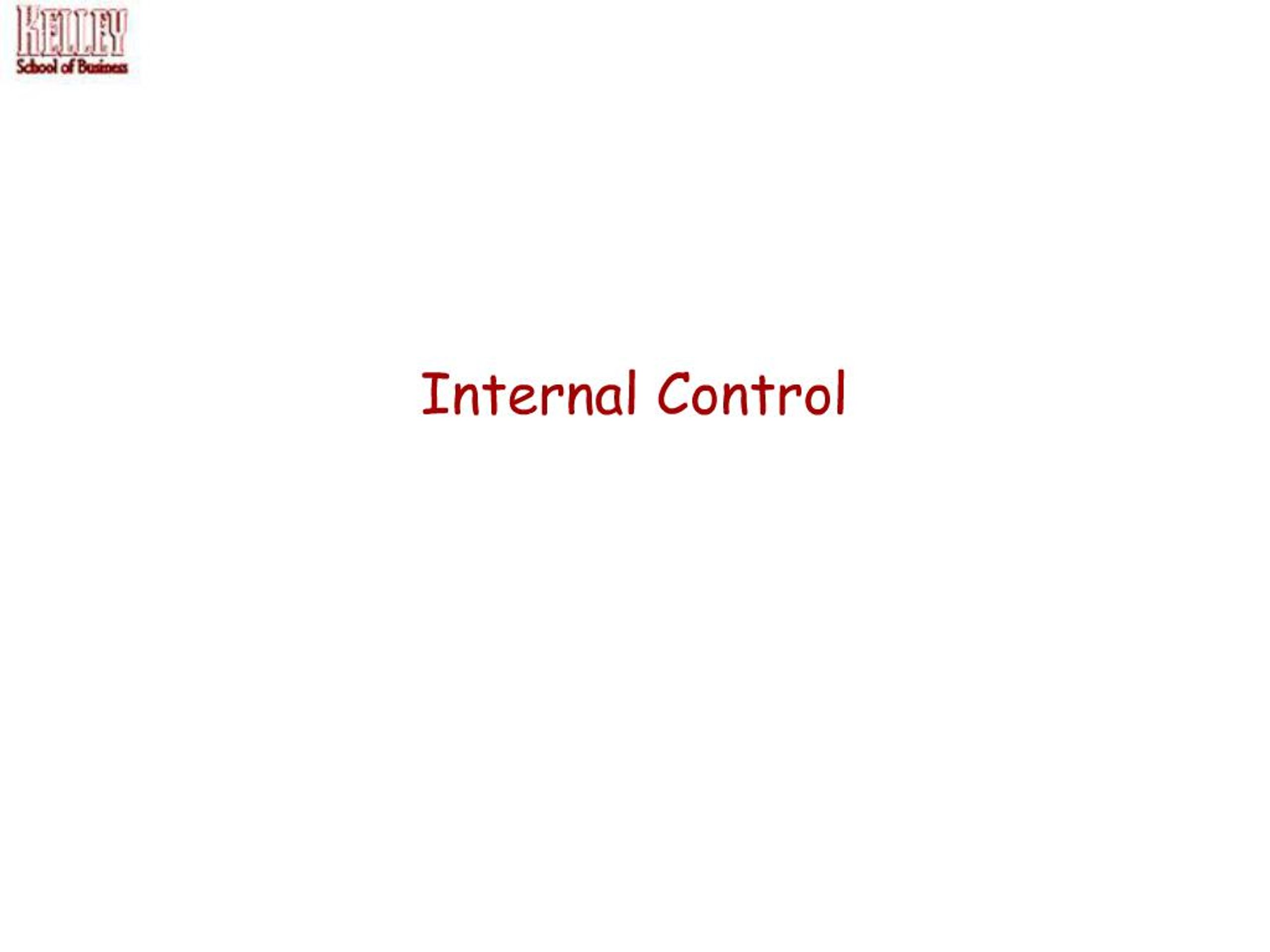 PPT - Internal Control PowerPoint Presentation, free download - ID:459292