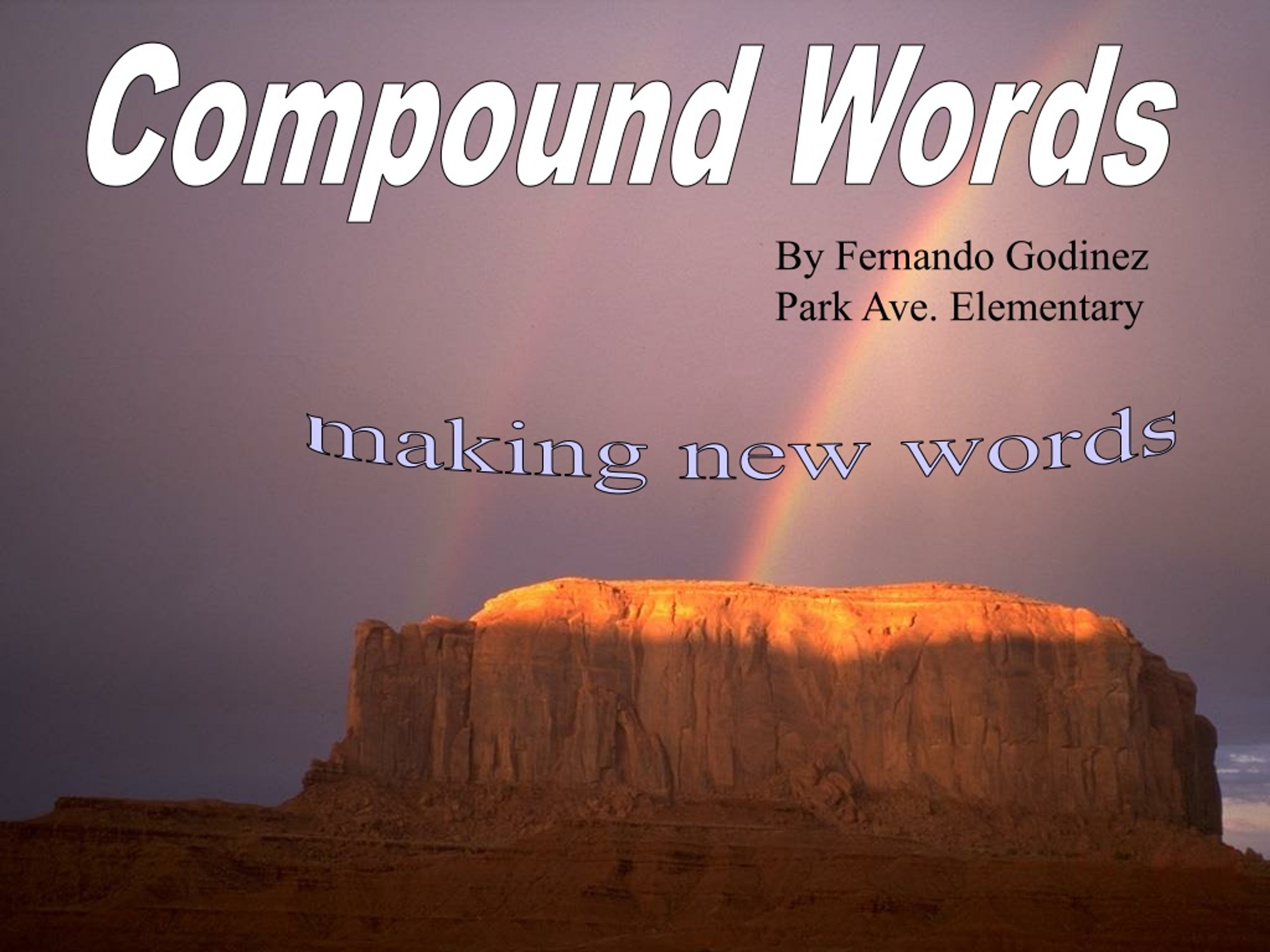 PPT - Compound Words PowerPoint Presentation, free download - ID:460243