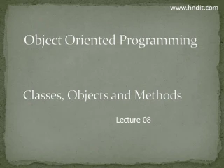 PPT - การเขียนโปรแกรมเชิงวัตถุ (Object Oriented Programming) PowerPoint ...