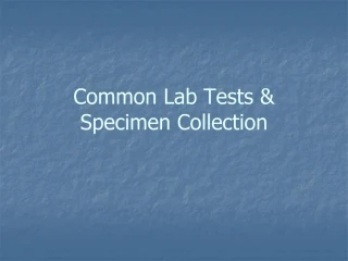PPT - Specimen Collection PowerPoint Presentation, free download - ID ...
