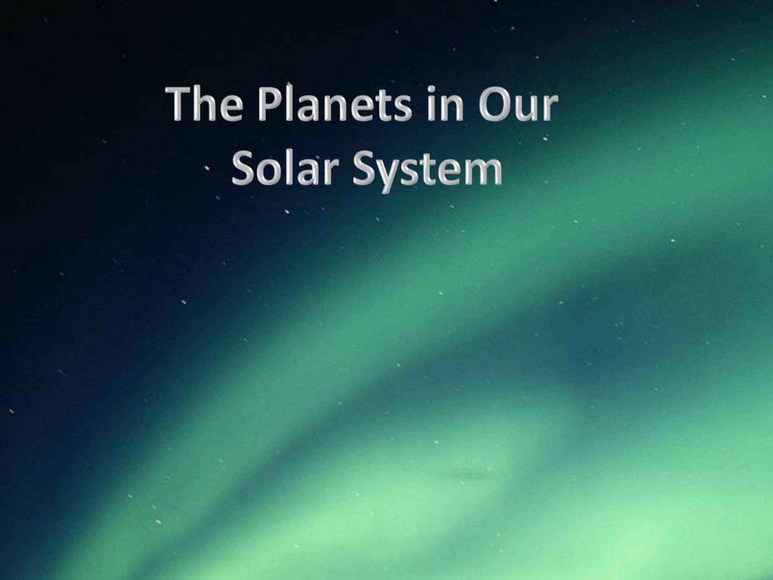PPT - The Planets in Our Solar System PowerPoint Presentation, free ...