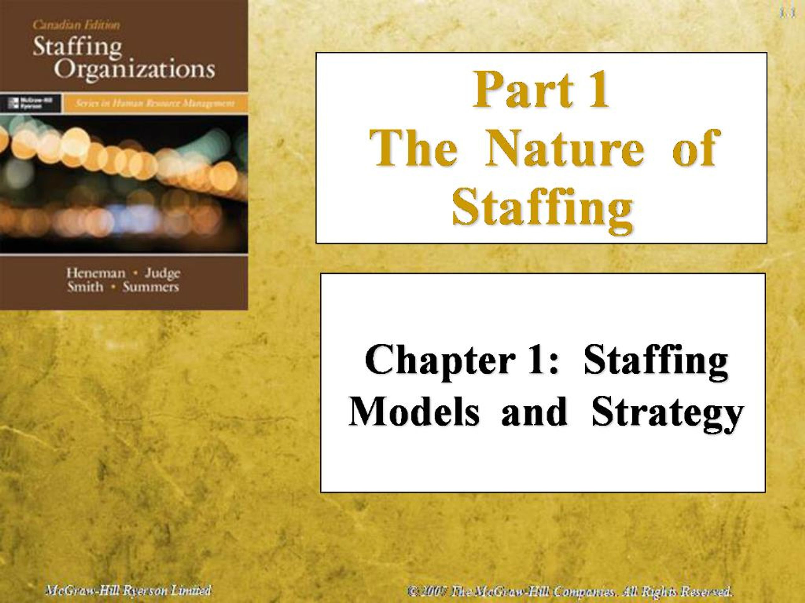 PPT - Chapter 1: Staffing Models and Strategy PowerPoint Presentation ...