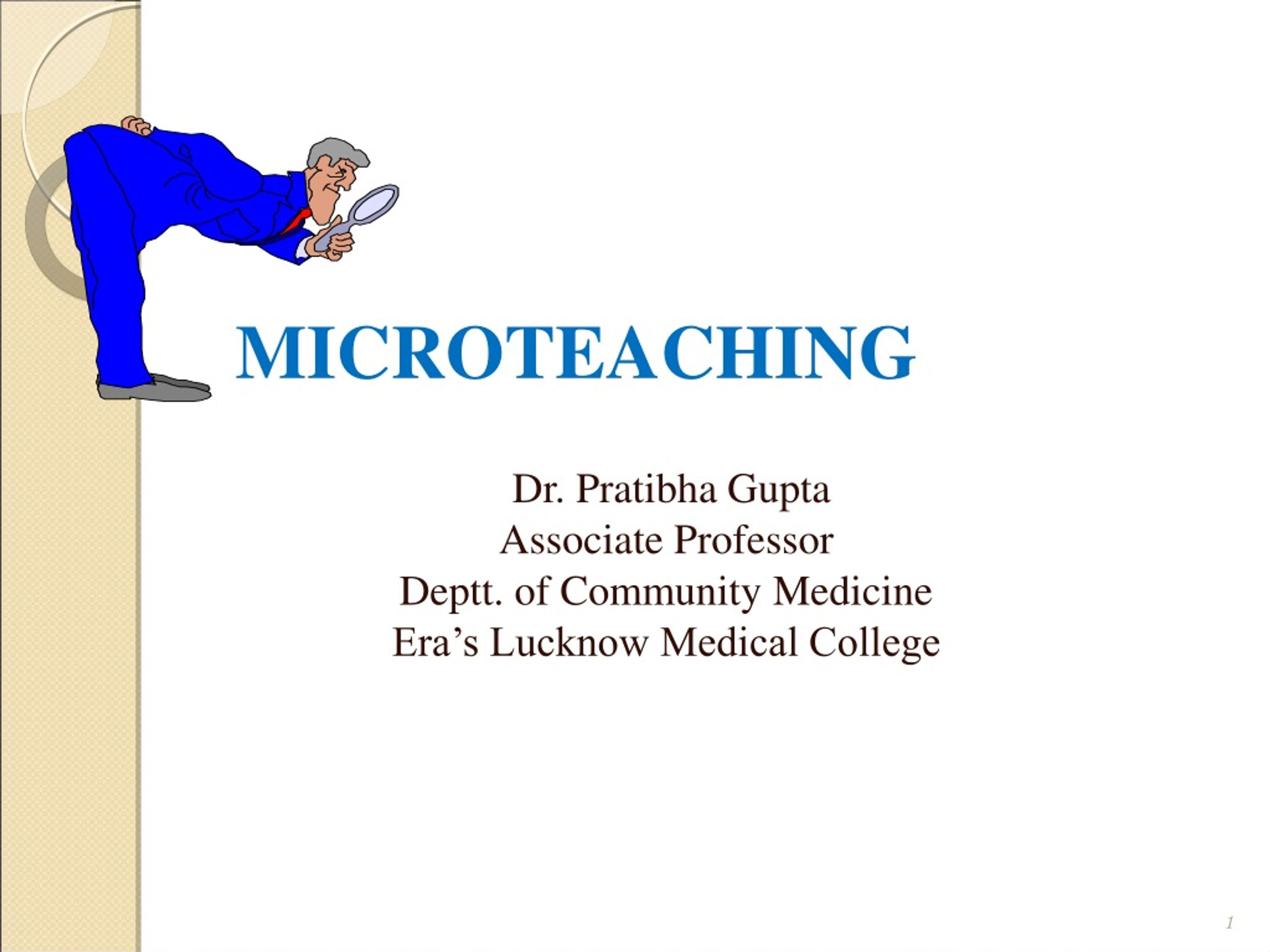 PPT - MICROTEACHING PowerPoint Presentation, free download - ID:468482