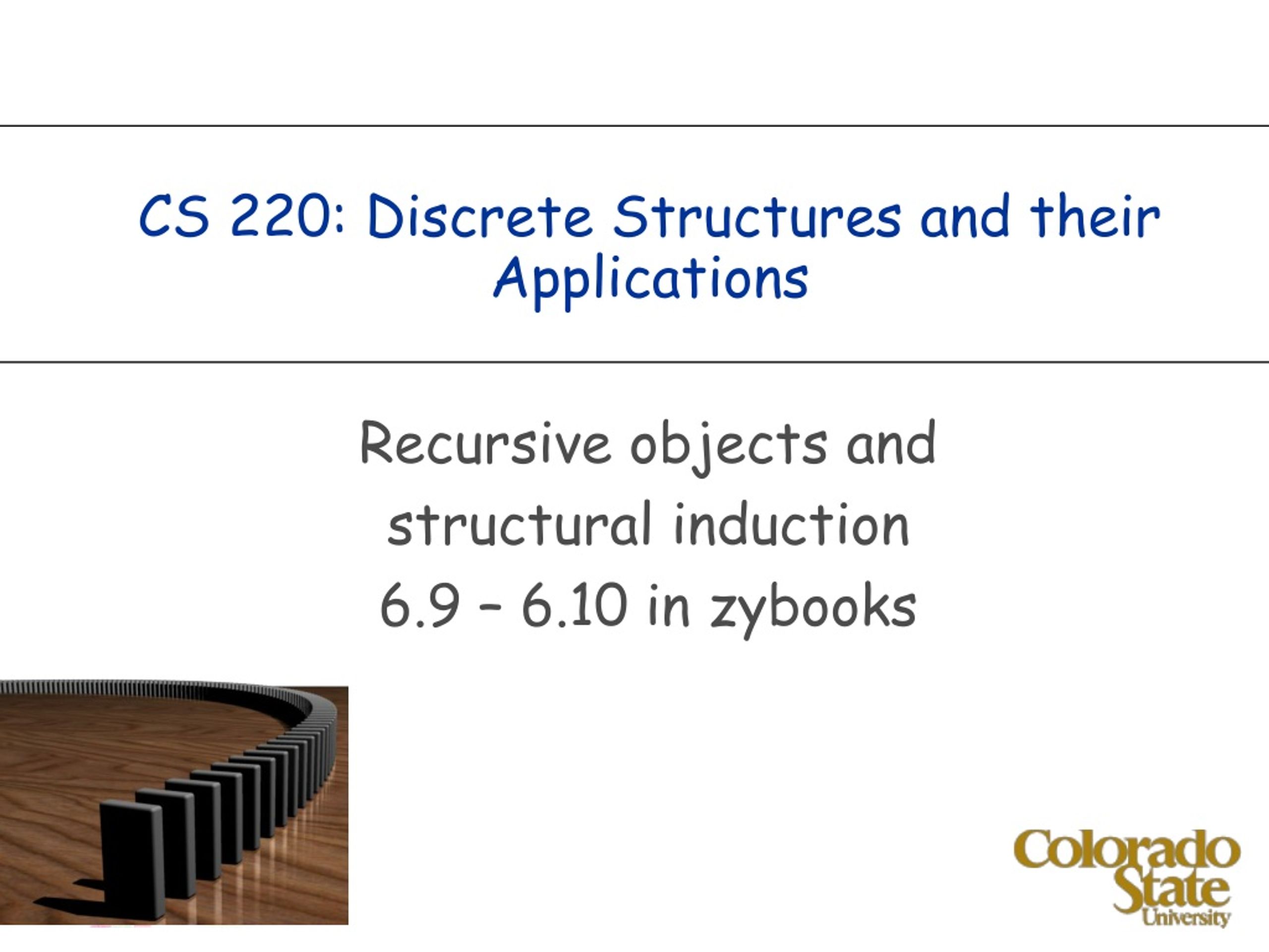 PPT - CS 220: Discrete Structures and their Applications PowerPoint ...