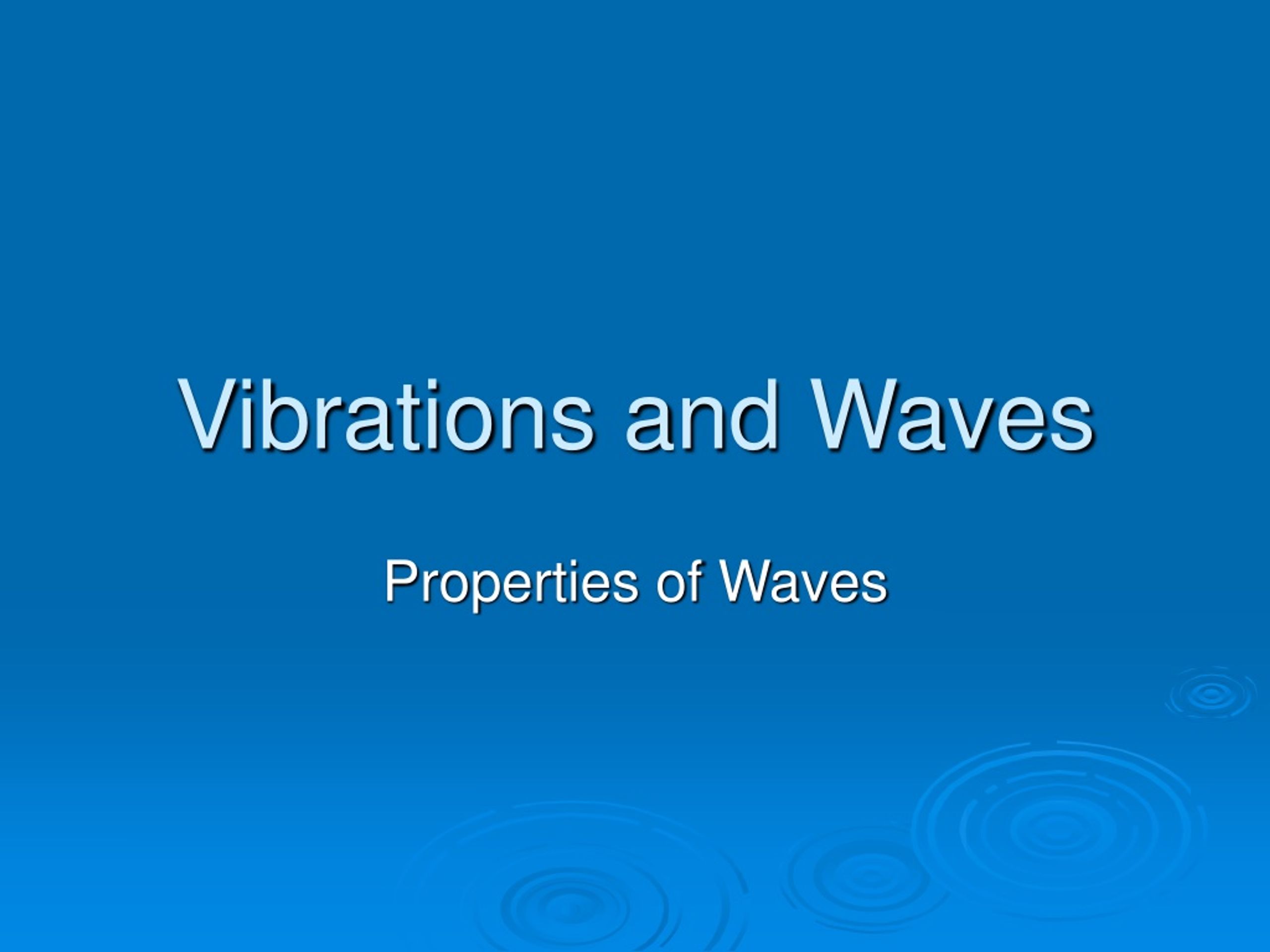 PPT - Vibrations and Waves PowerPoint Presentation, free download - ID ...