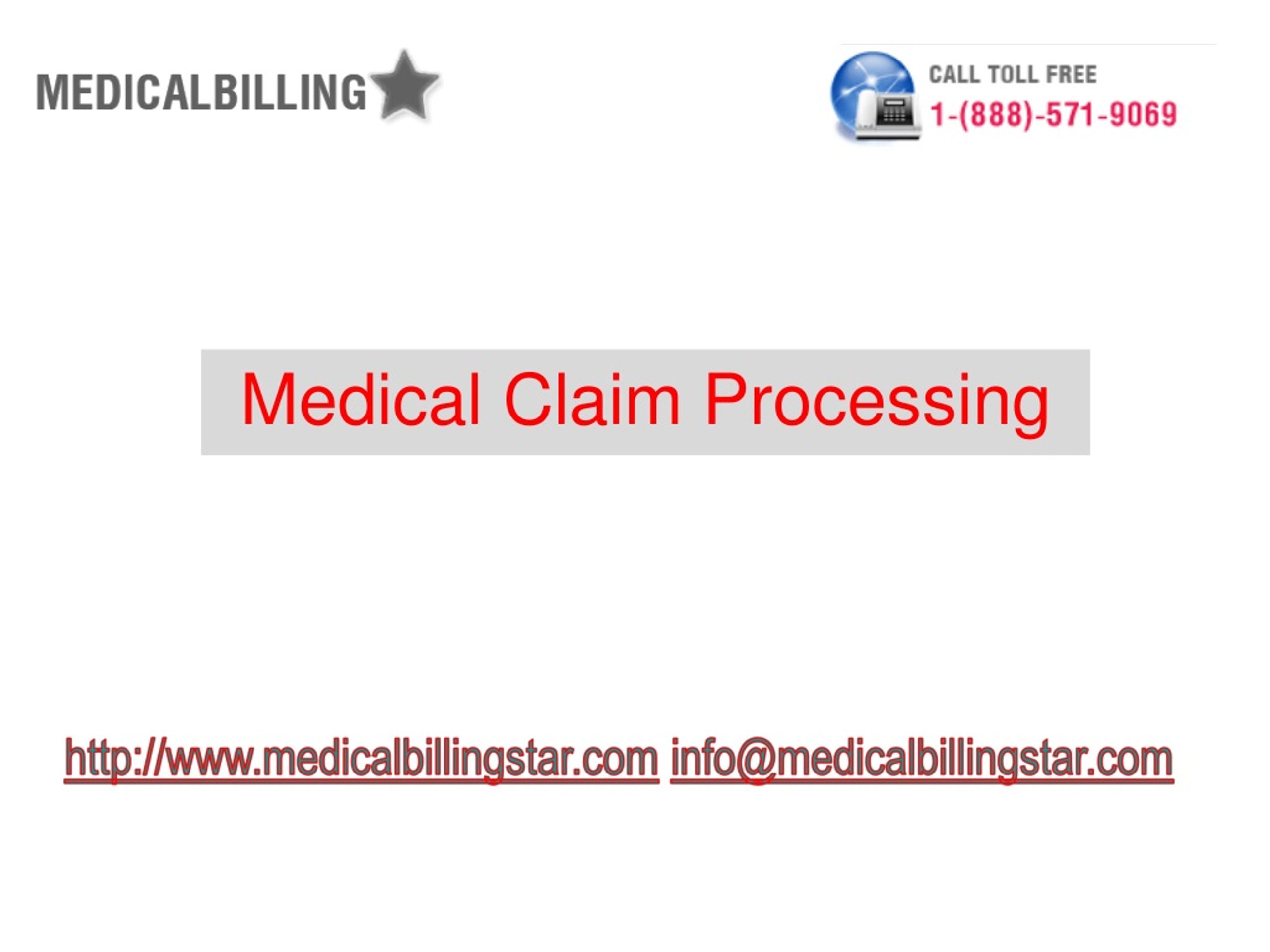PPT - Medical claims processing | medical billing PowerPoint ...