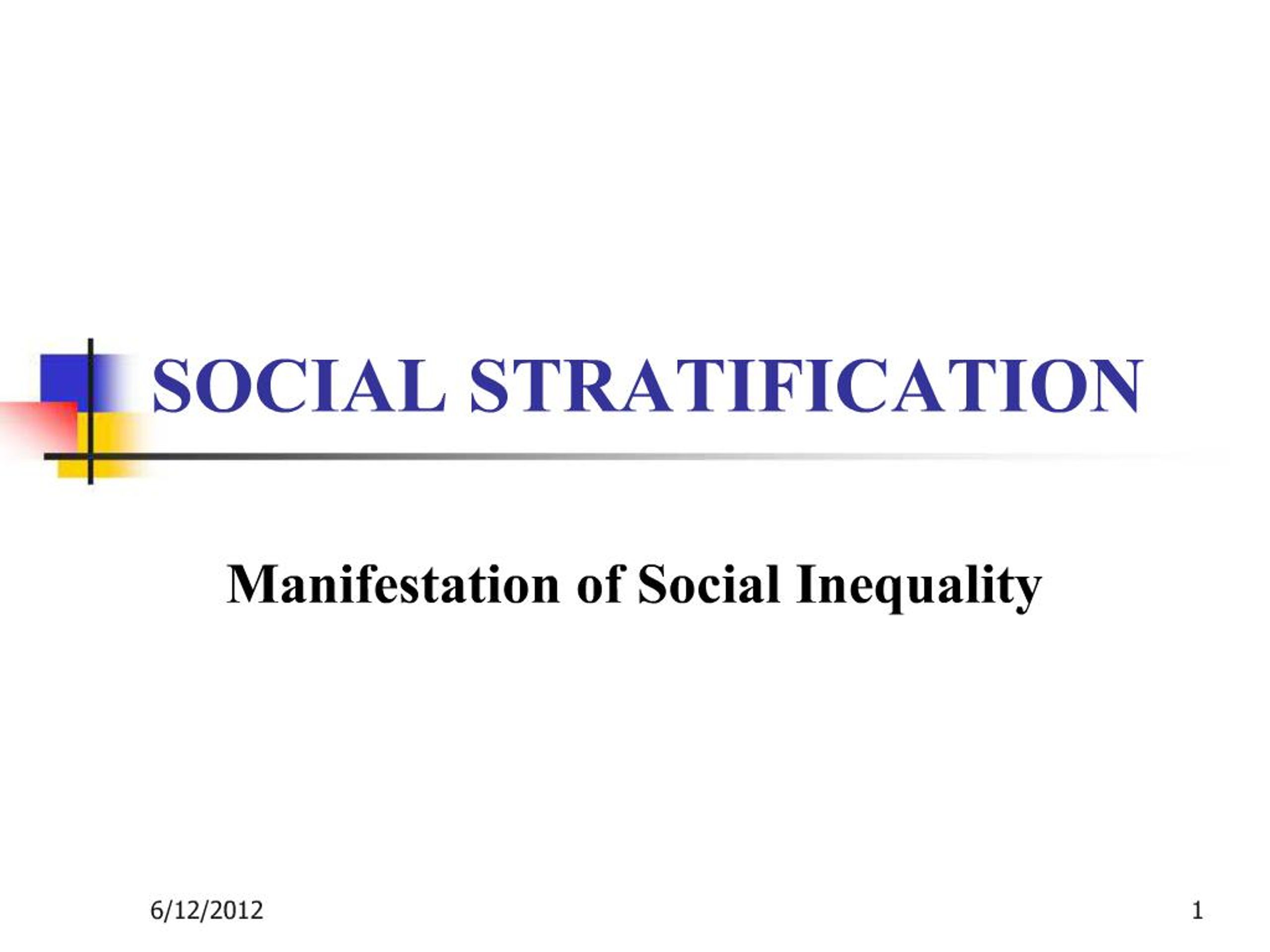 PPT - SOCIAL STRATIFICATION PowerPoint Presentation, free download - ID ...