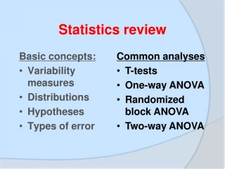 PPT - Review of Statistics 101 PowerPoint Presentation, free download ...