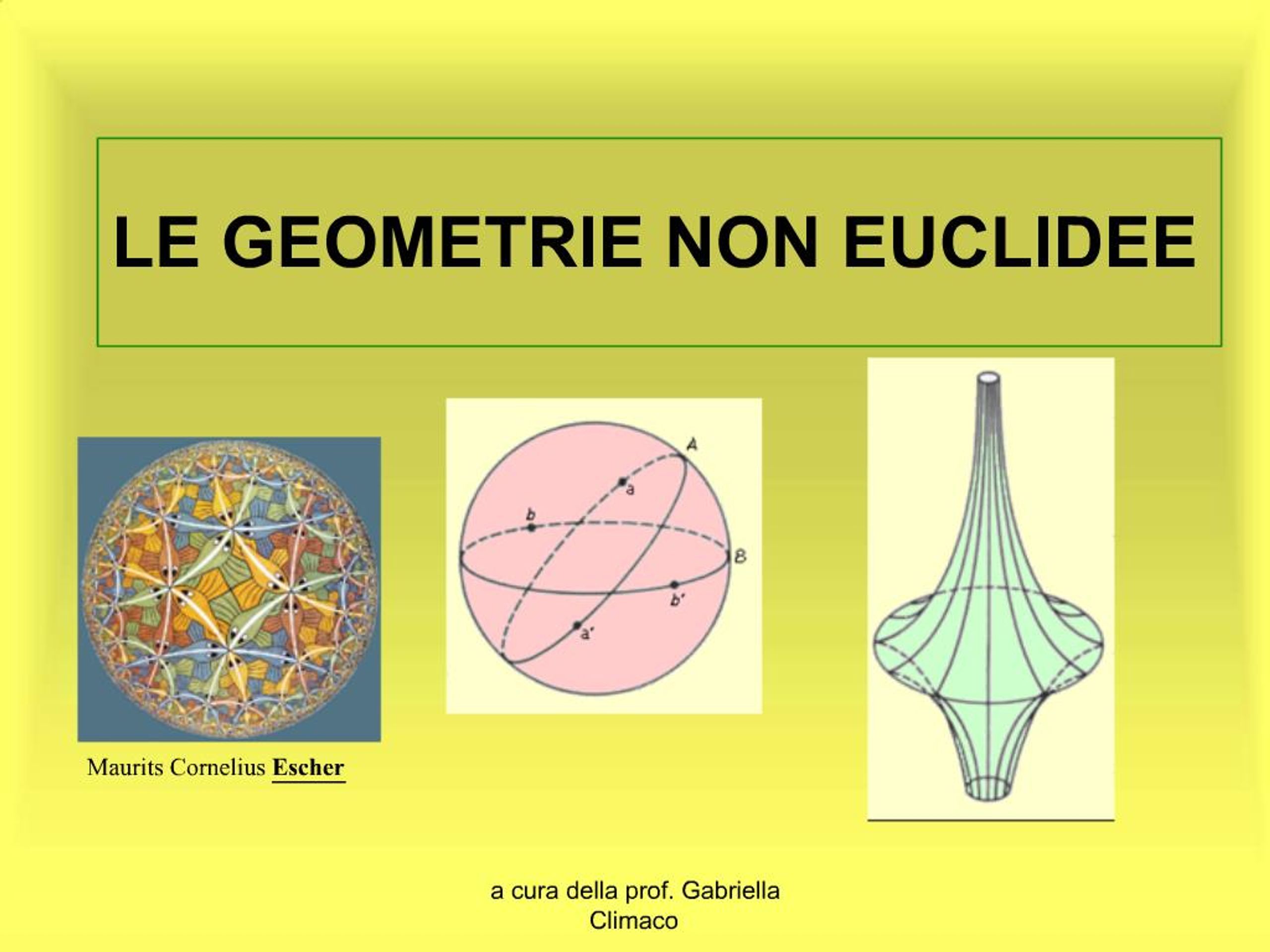 PPT - LE GEOMETRIE NON EUCLIDEE PowerPoint Presentation, free download ...