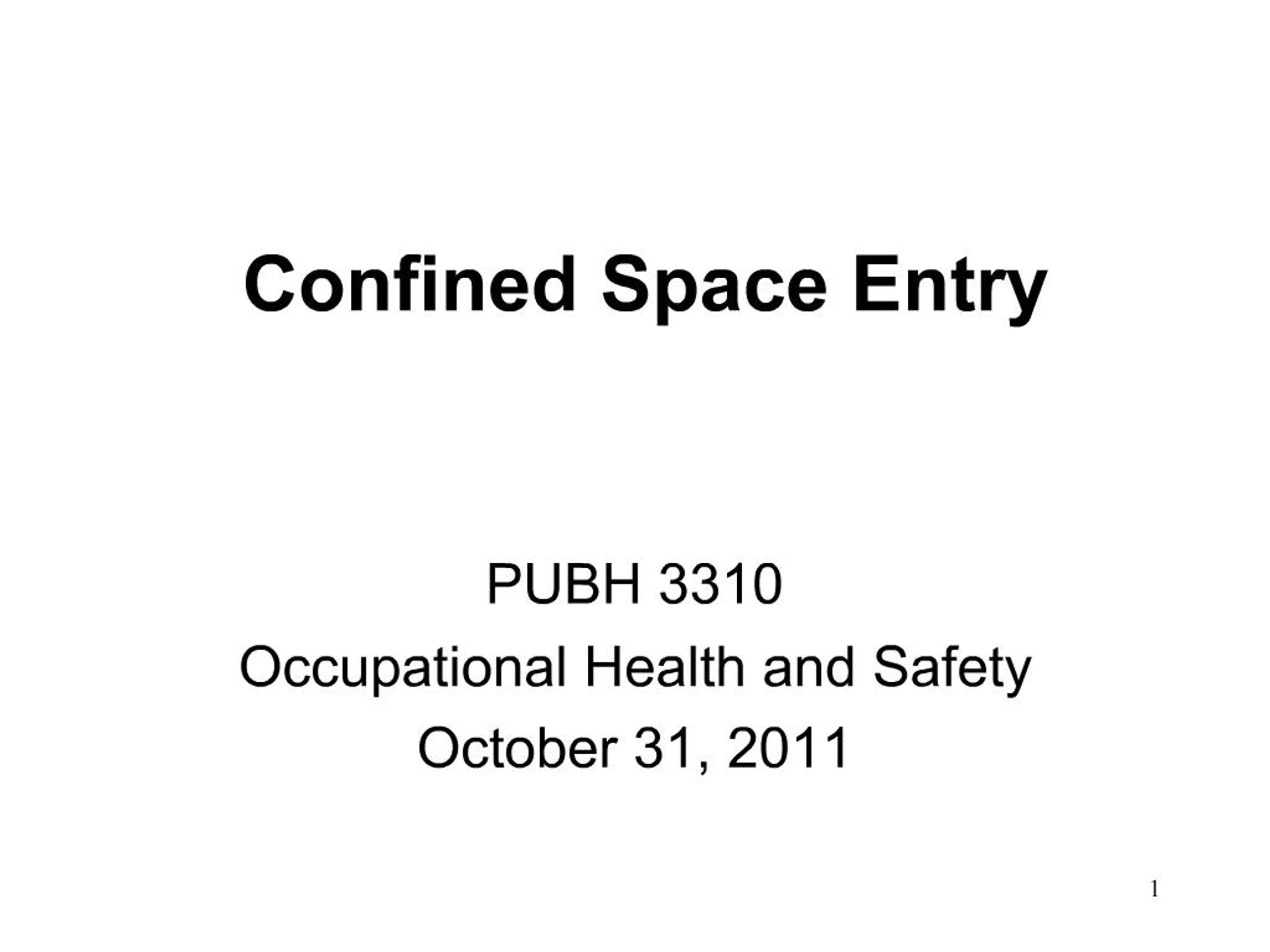 PPT - Confined Space Entry PowerPoint Presentation, free download - ID ...