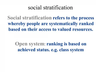 PPT - Social Stratification PowerPoint Presentation, free download - ID ...