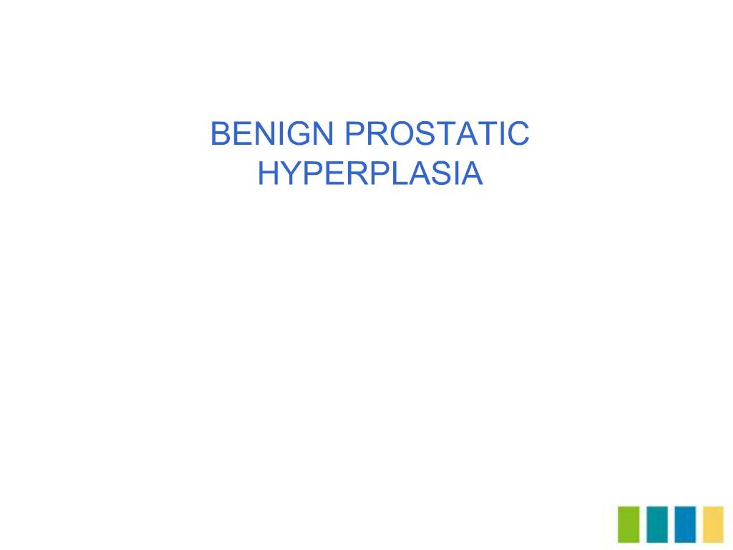 PPT - BENIGN PROSTATIC HYPERPLASIA PowerPoint Presentation, free ...