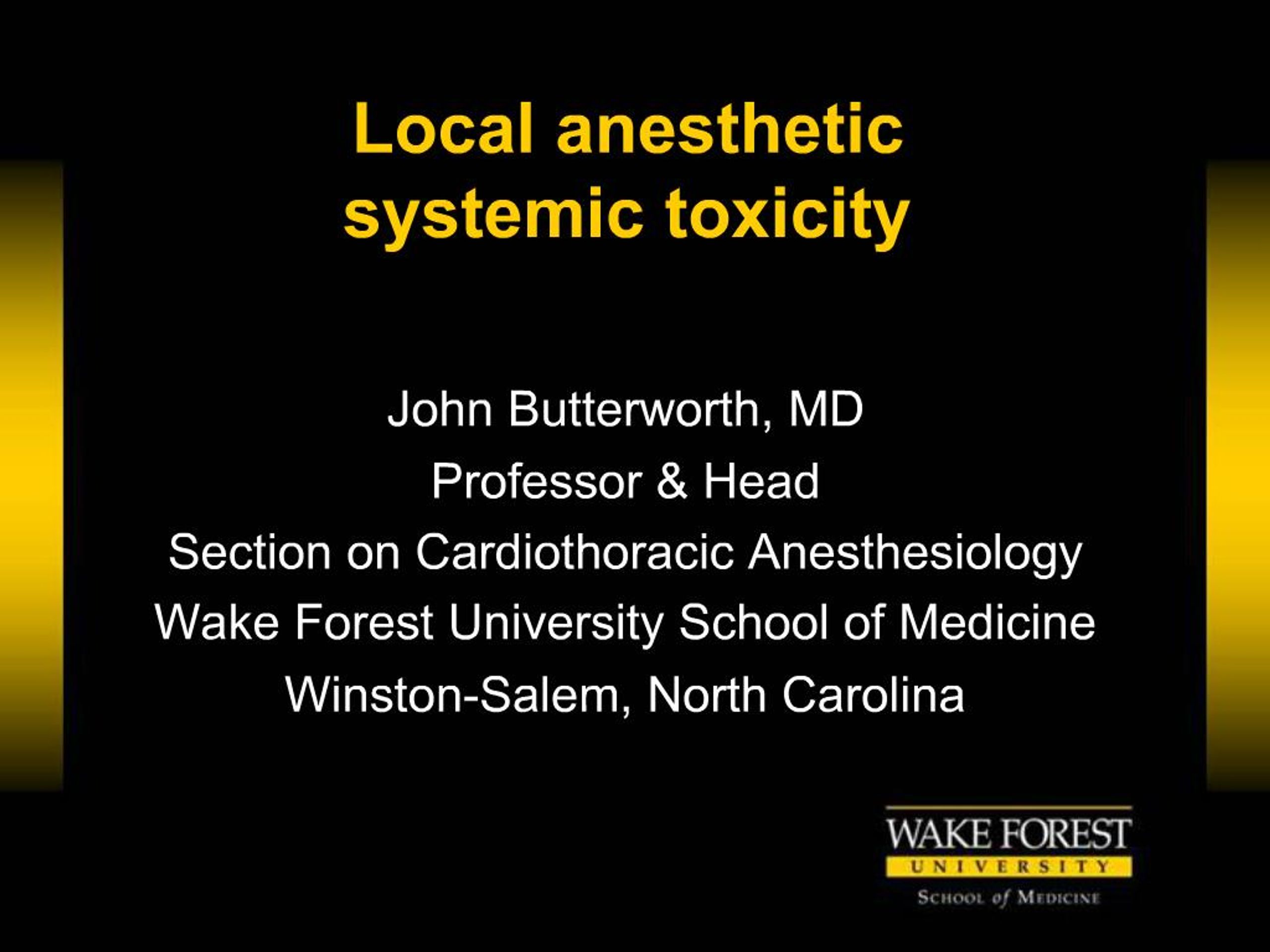 PPT - Local anesthetic systemic toxicity PowerPoint Presentation, free ...