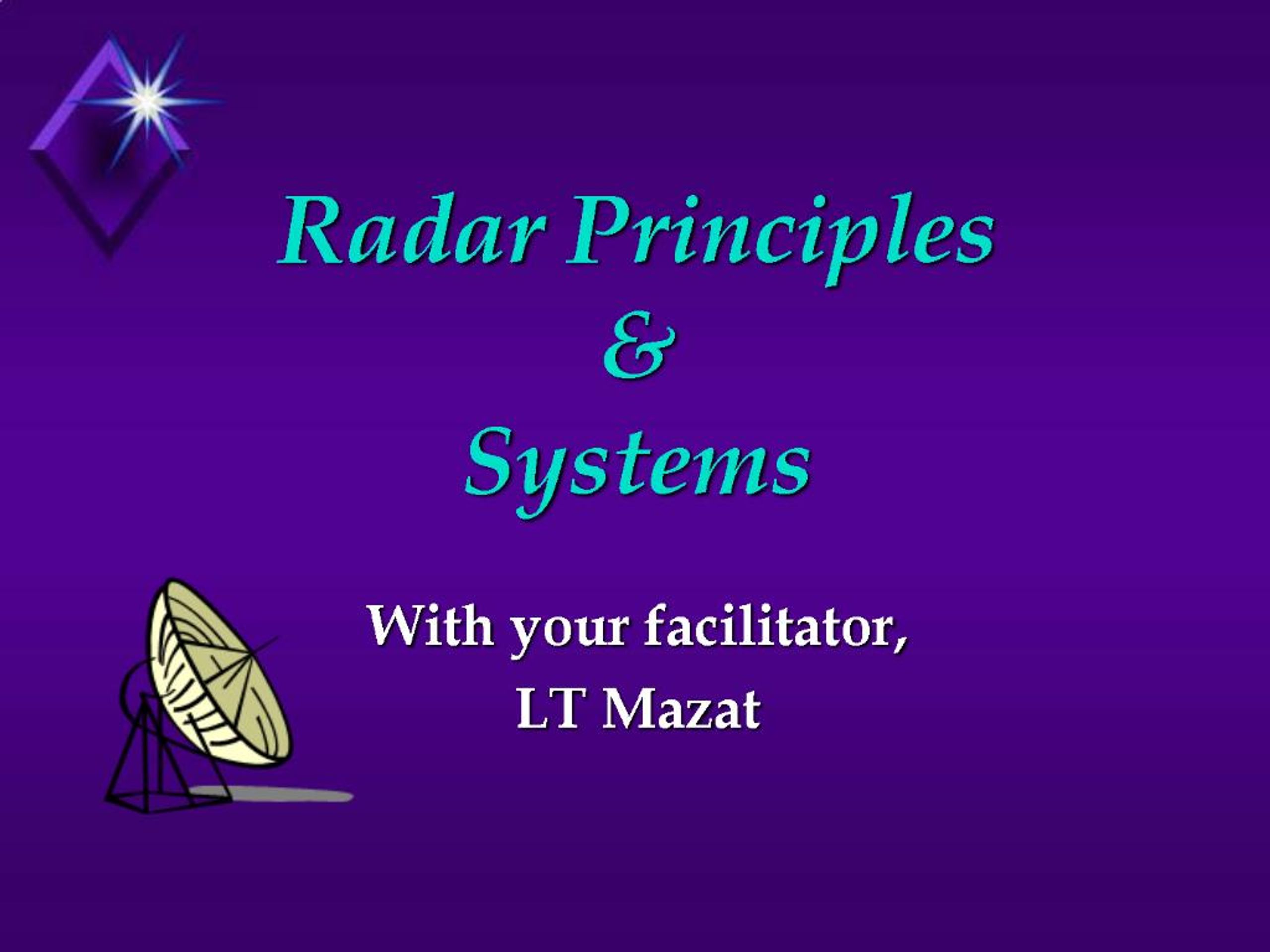 PPT - Radar Principles Systems PowerPoint Presentation, free download ...