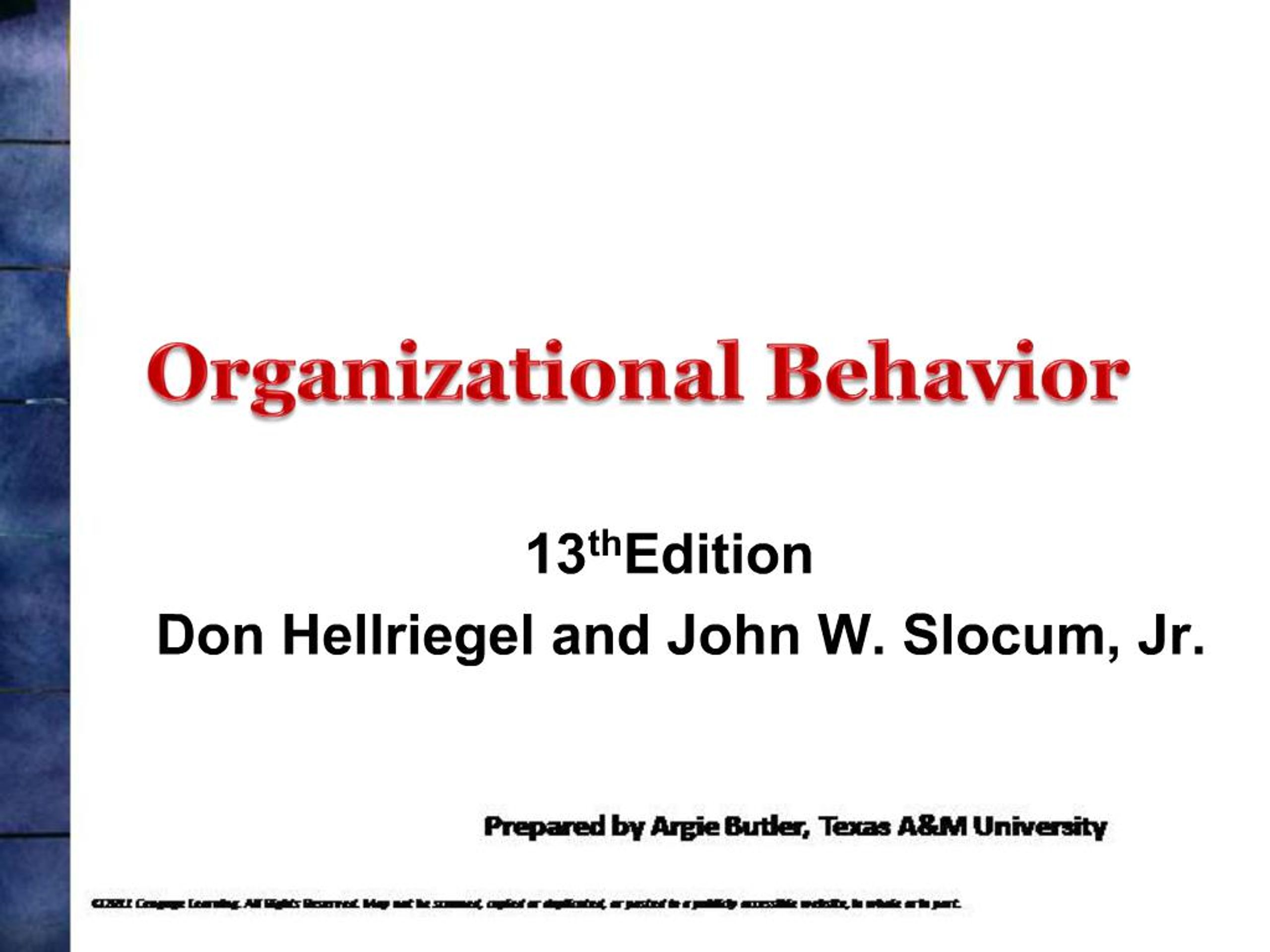 PPT - Organizational Behavior PowerPoint Presentation, free download ...