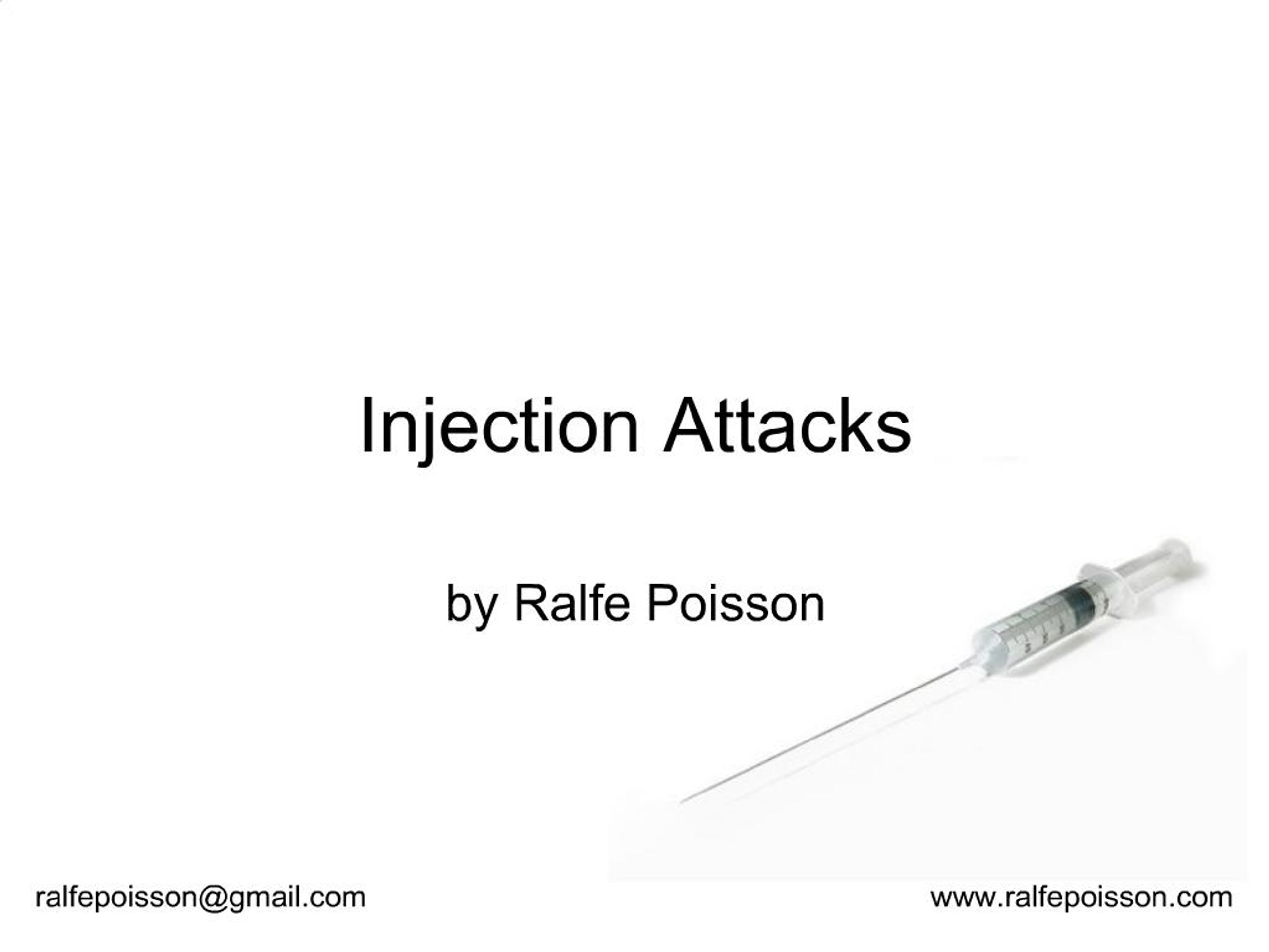 PPT - Injection Attacks PowerPoint Presentation, free download - ID:499270