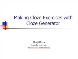 PPT - The cloze technique PowerPoint Presentation, free download - ID ...