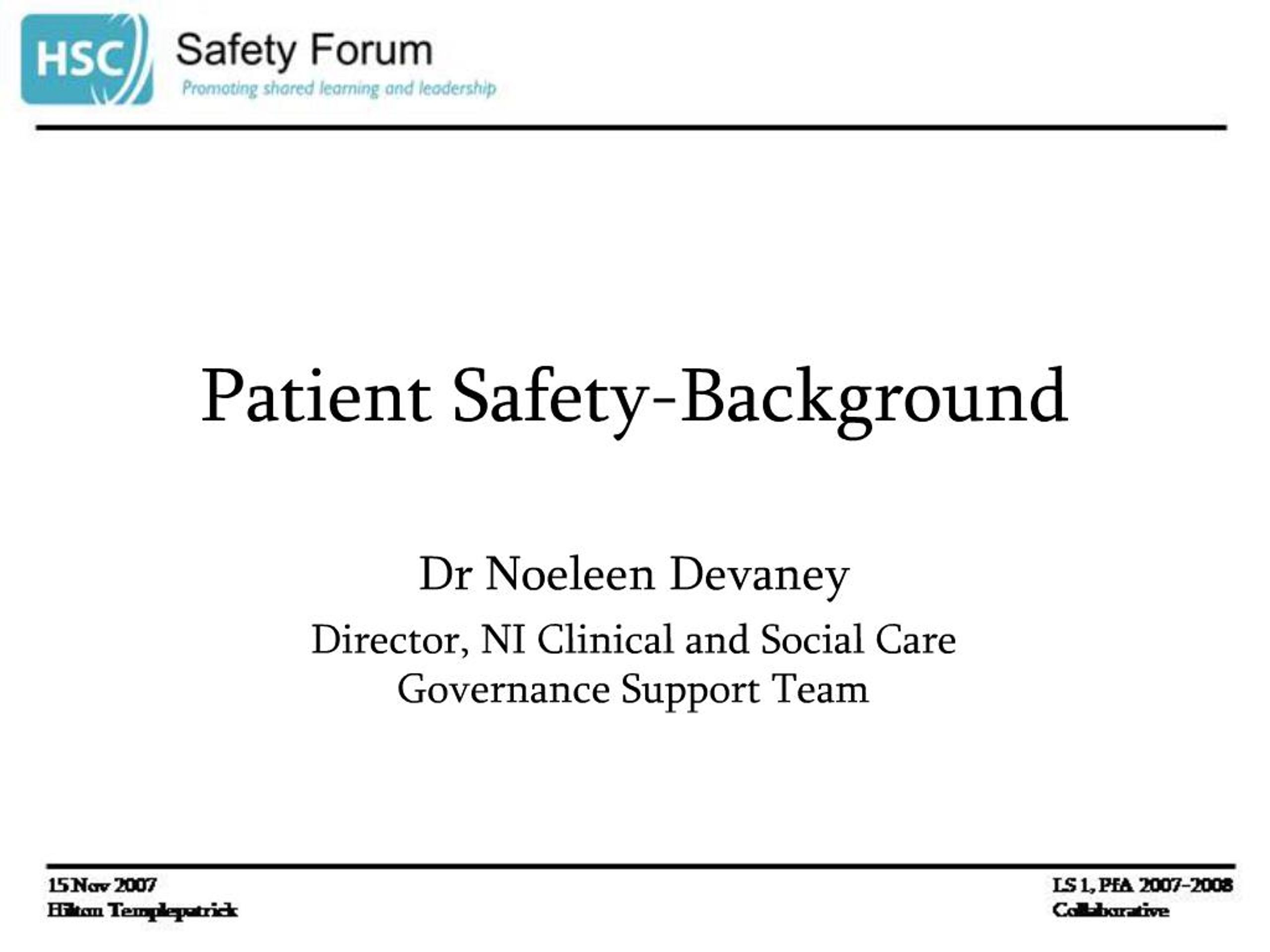 PPT - Patient Safety-Background PowerPoint Presentation, free download ...