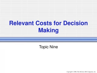 PPT - Relevant Costs for Decision Making PowerPoint Presentation, free ...