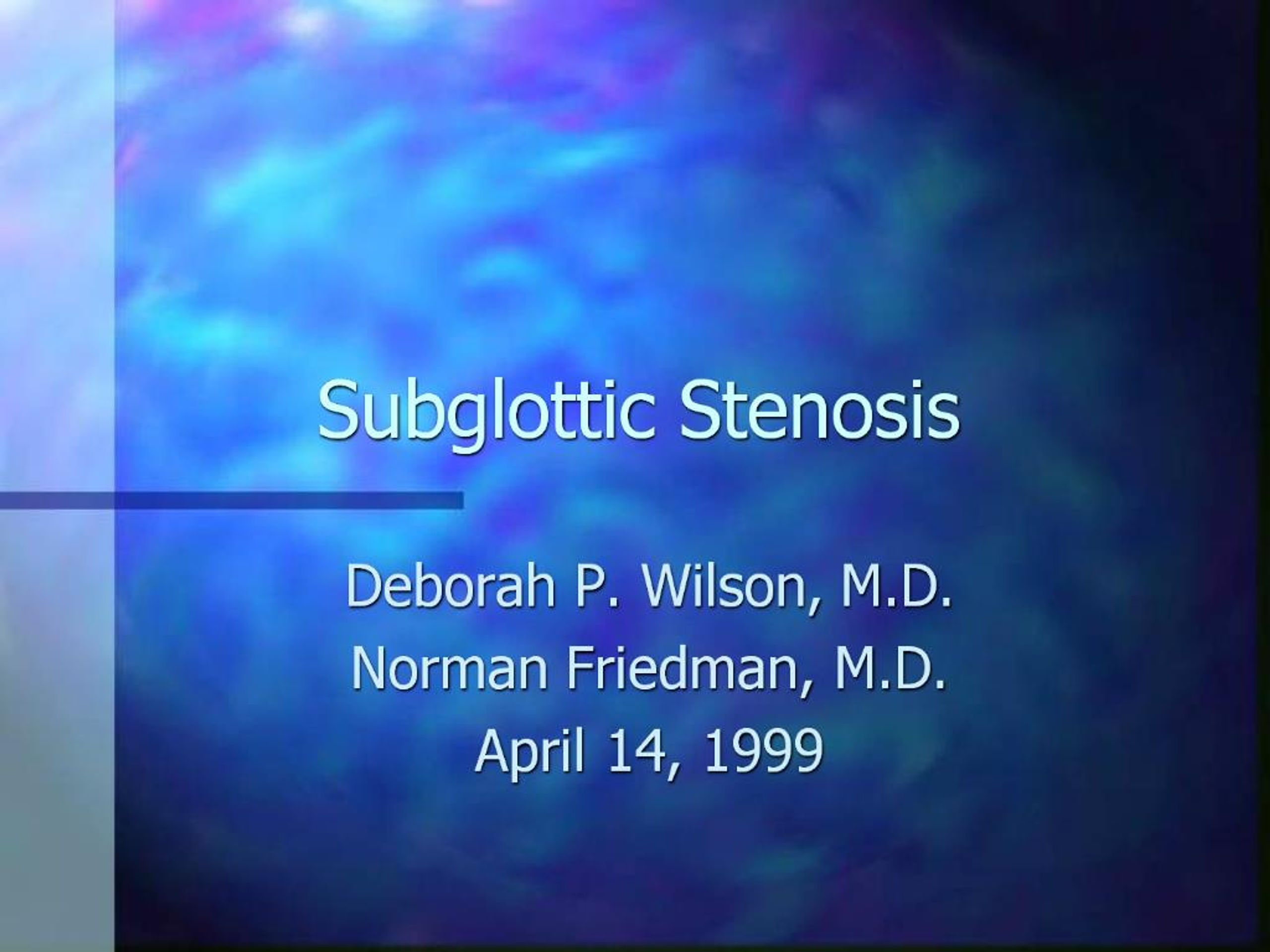 PPT - Subglottic Stenosis PowerPoint Presentation, free download - ID:500834