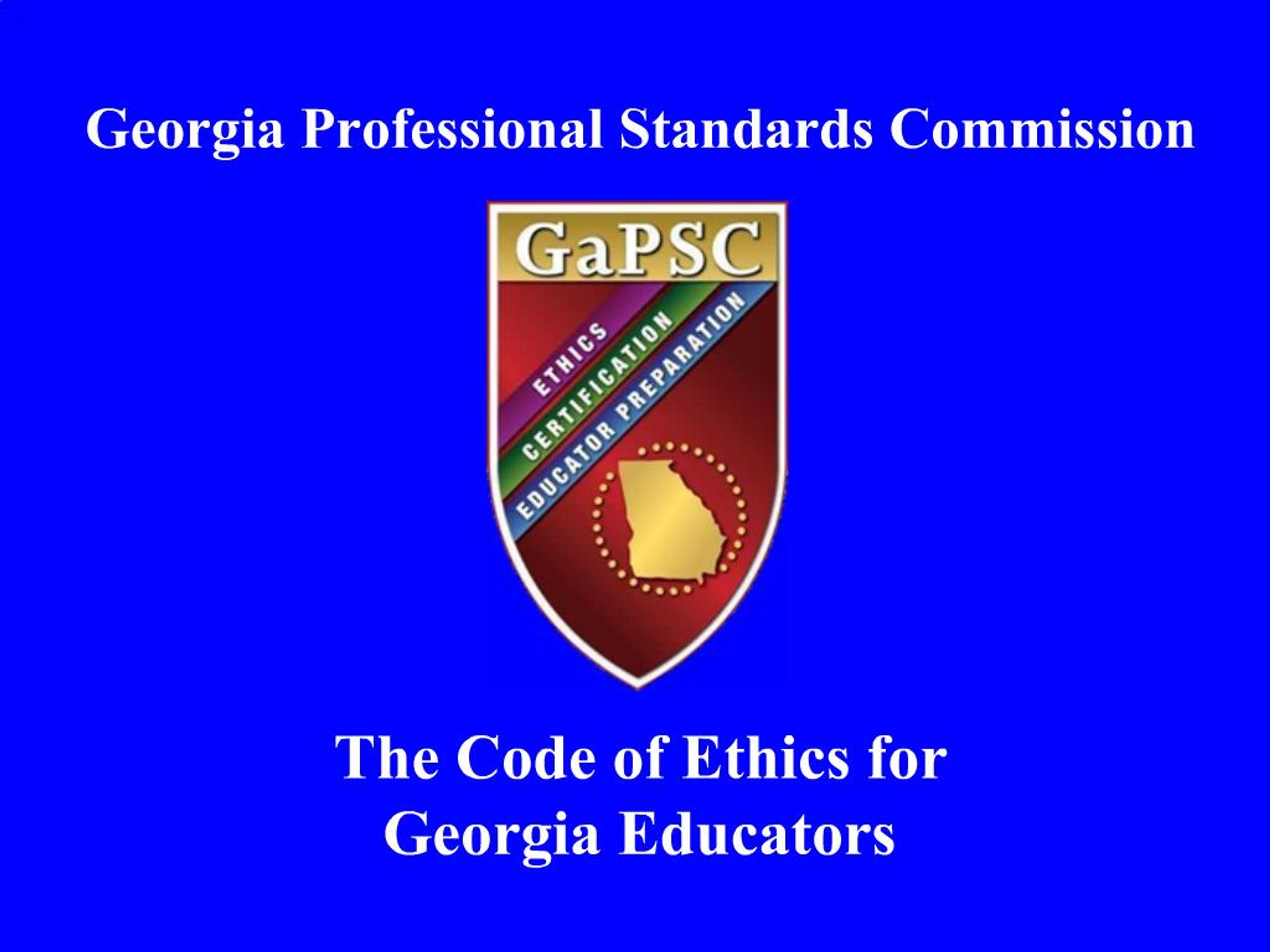 PPT - Georgia Professional Standards Commission PowerPoint Presentation ...