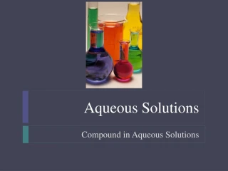 PPT - CHAPTER 2 Water and Aqueous Solutions PowerPoint Presentation ...