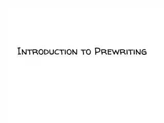PPT - PREWRITING STRATEGIES PowerPoint Presentation, free download - ID ...