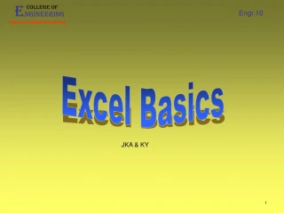 PPT - Excel Lesson 1 Excel Basics PowerPoint Presentation, free download - ID:16170