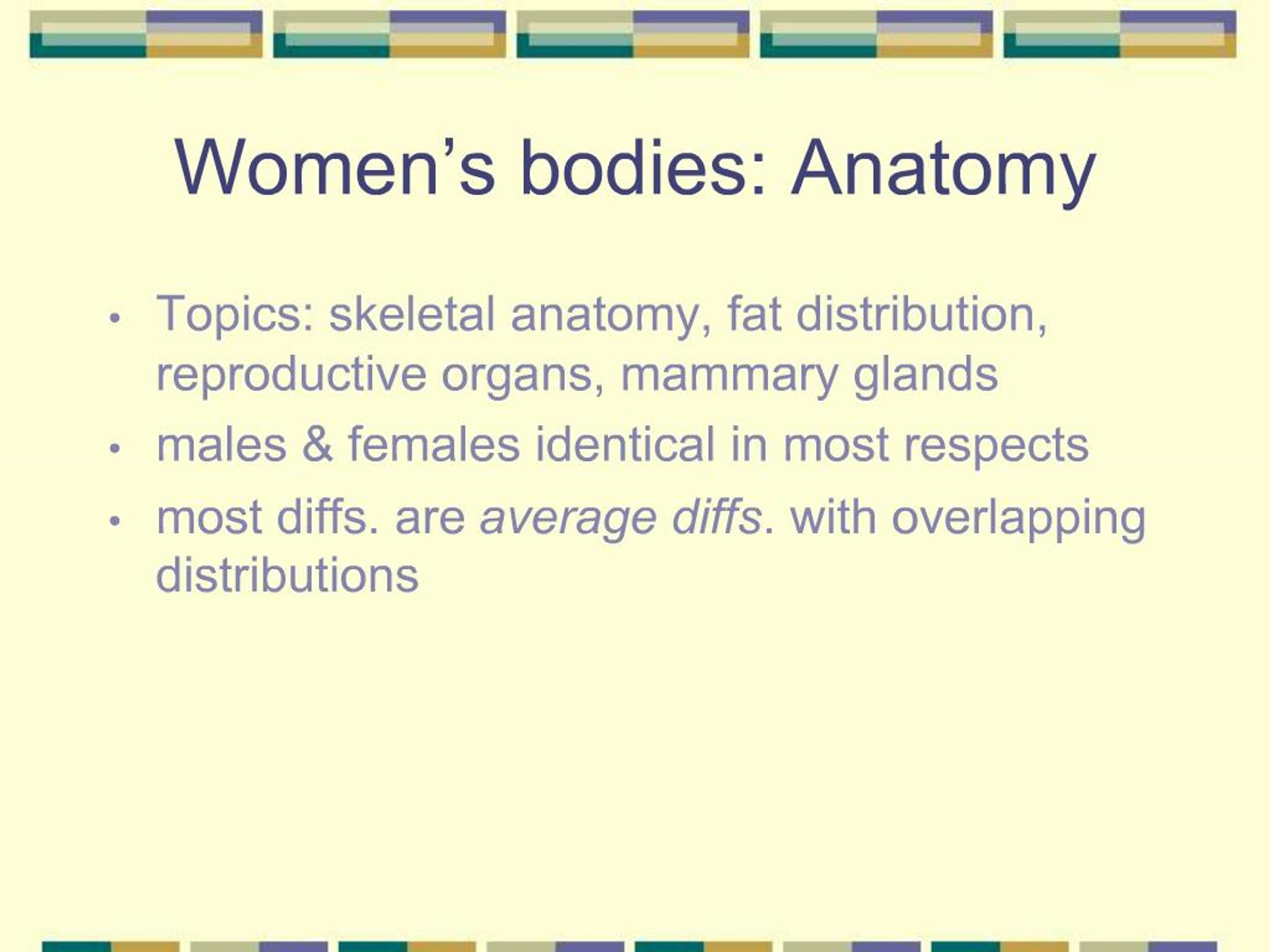 PPT - Women s bodies: Anatomy PowerPoint Presentation, free download ...