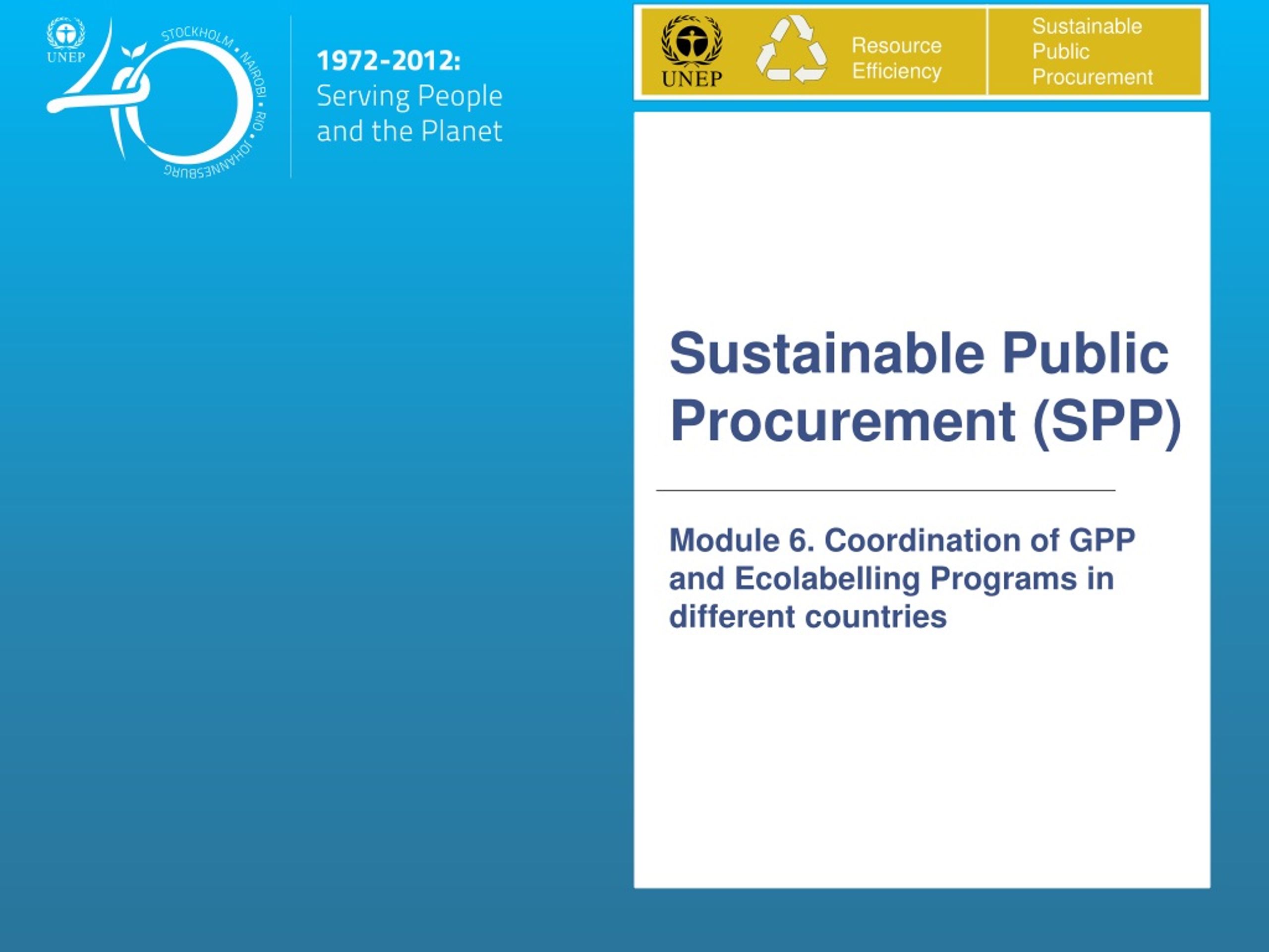 PPT - Sustainable Public Procurement (SPP) PowerPoint Presentation ...