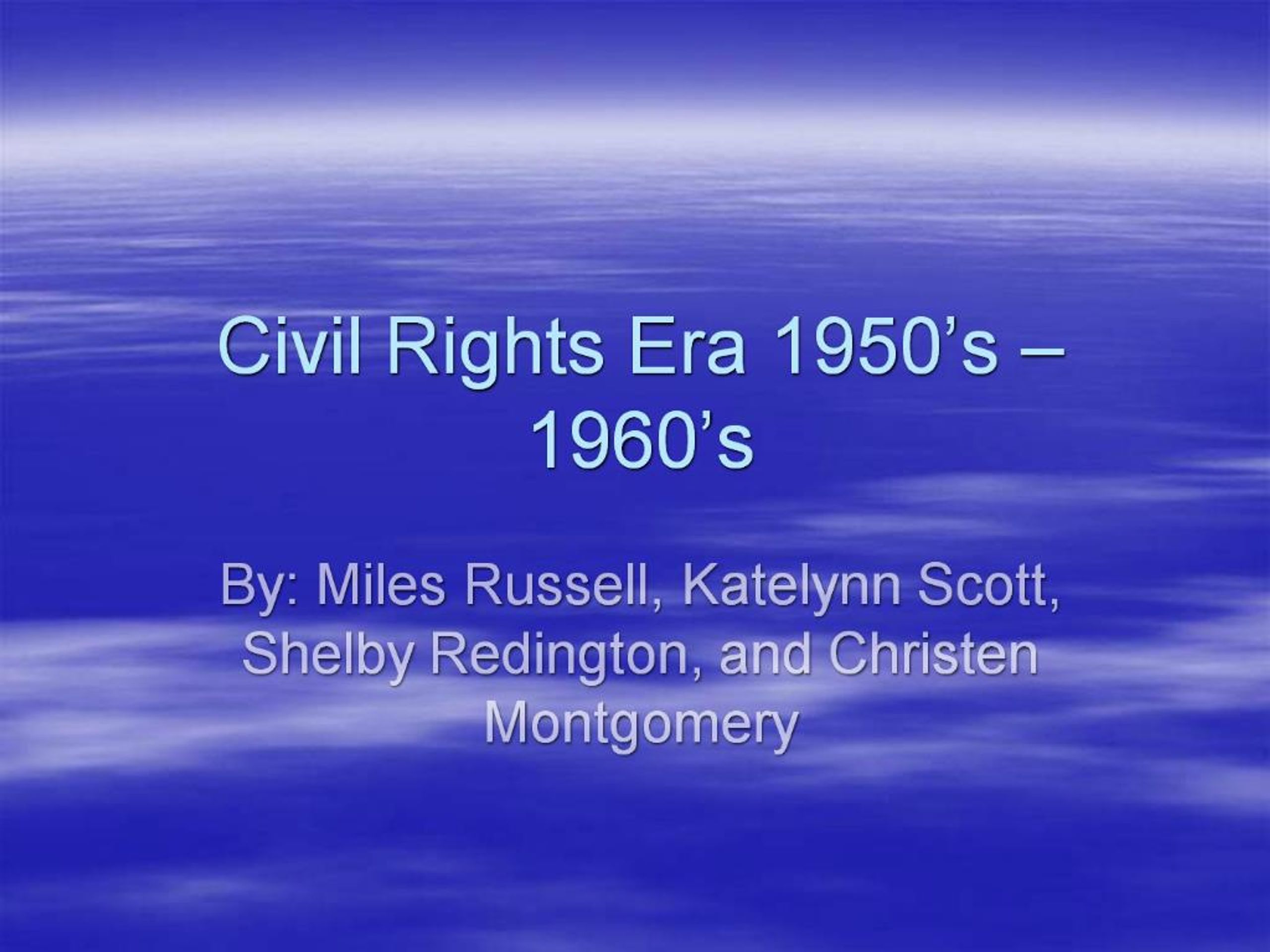 PPT - Civil Rights Era 1950 s 1960 s PowerPoint Presentation, free ...