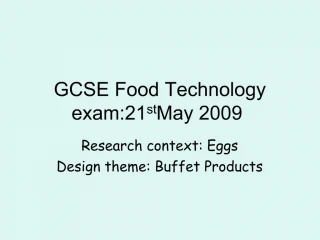 PPT - GCSE Food Technology PowerPoint Presentation, free download - ID ...