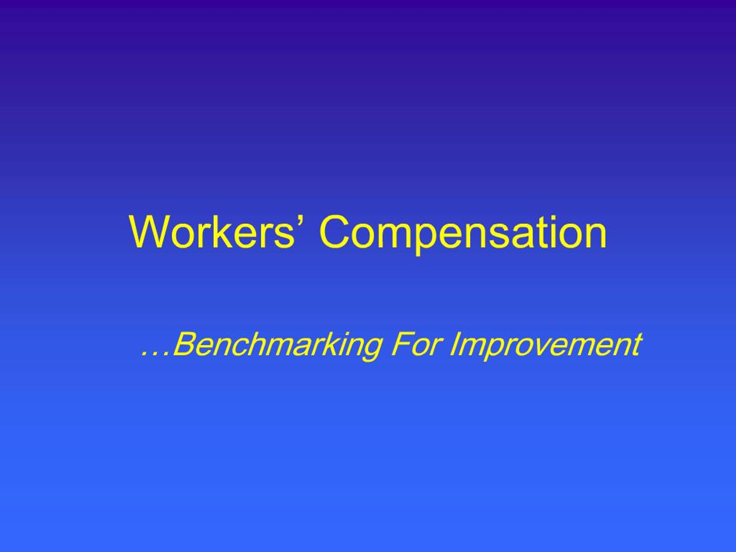 PPT - Workers Compensation PowerPoint Presentation, free download - ID ...
