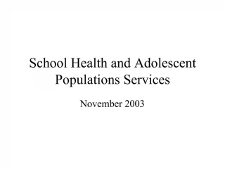 PPT - SCHOOL HEALTH SERVICES PowerPoint Presentation, free download ...