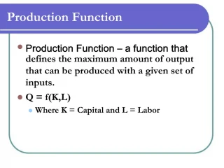 PPT - Production Function PowerPoint Presentation, free download - ID ...