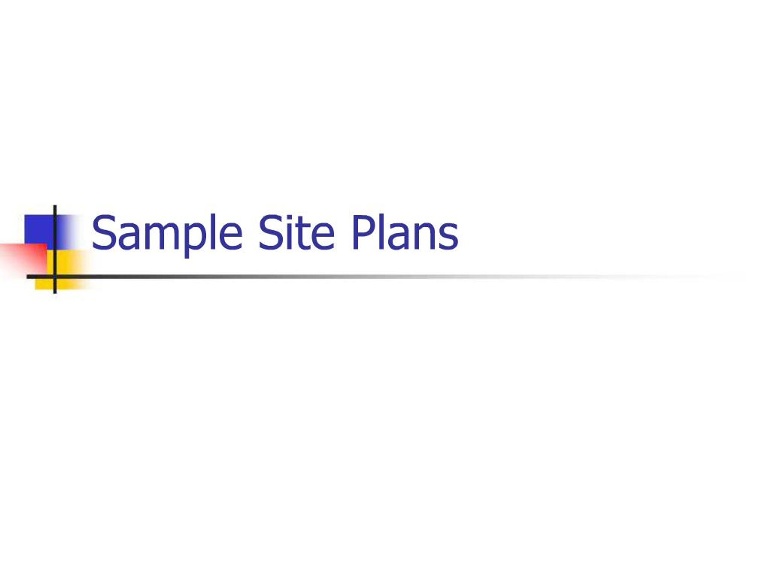 PPT - Sample Site Plans PowerPoint Presentation, free download - ID:517801