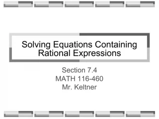 PPT - Rational expressions and equations PowerPoint Presentation, free ...