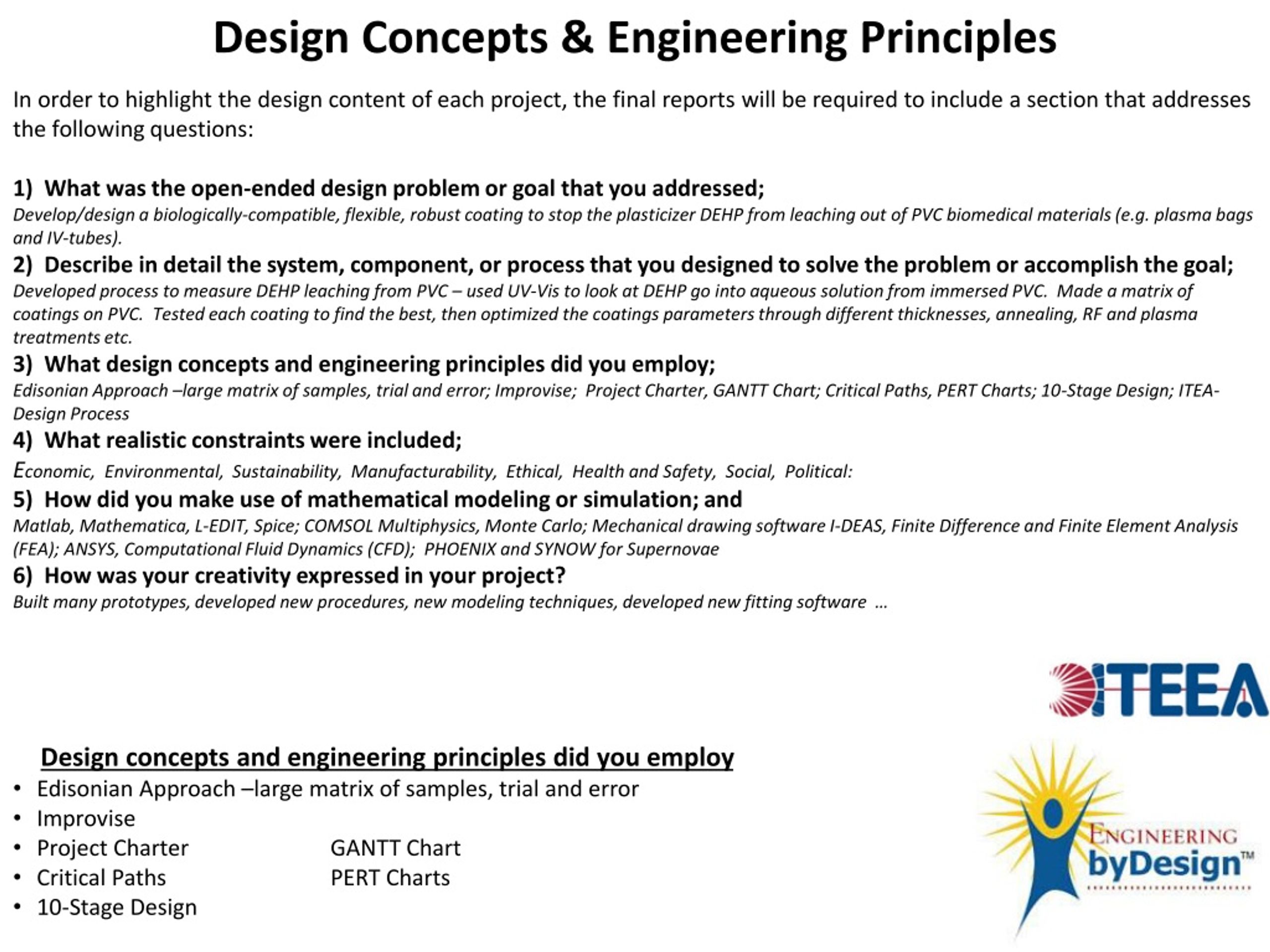 PPT - Design Concepts & Engineering Principles PowerPoint Presentation ...