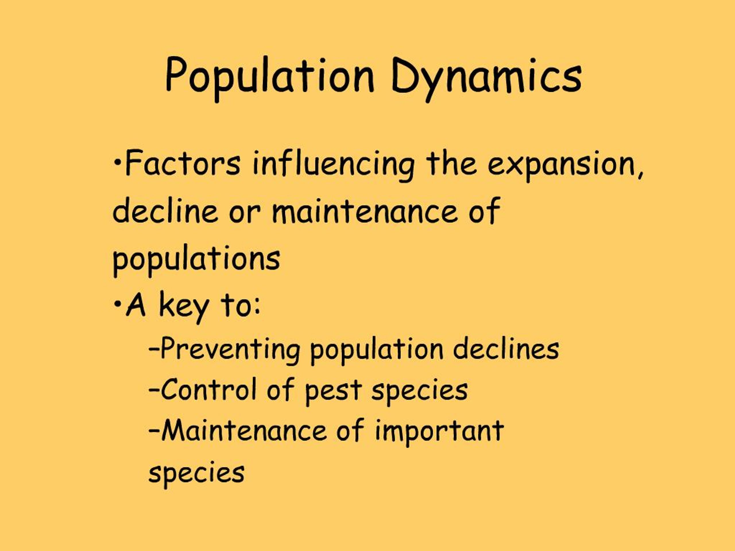 PPT - Population Dynamics PowerPoint Presentation, free download - ID ...