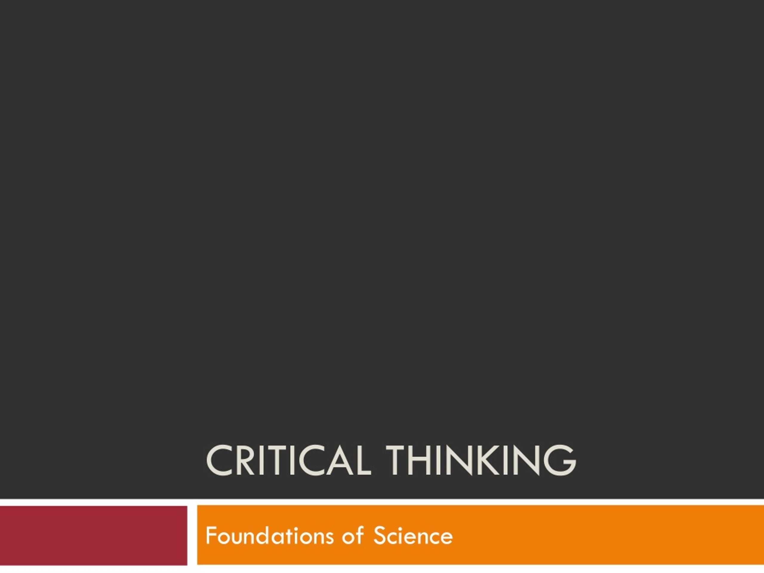 PPT - Critical Thinking PowerPoint Presentation, free download - ID:523082