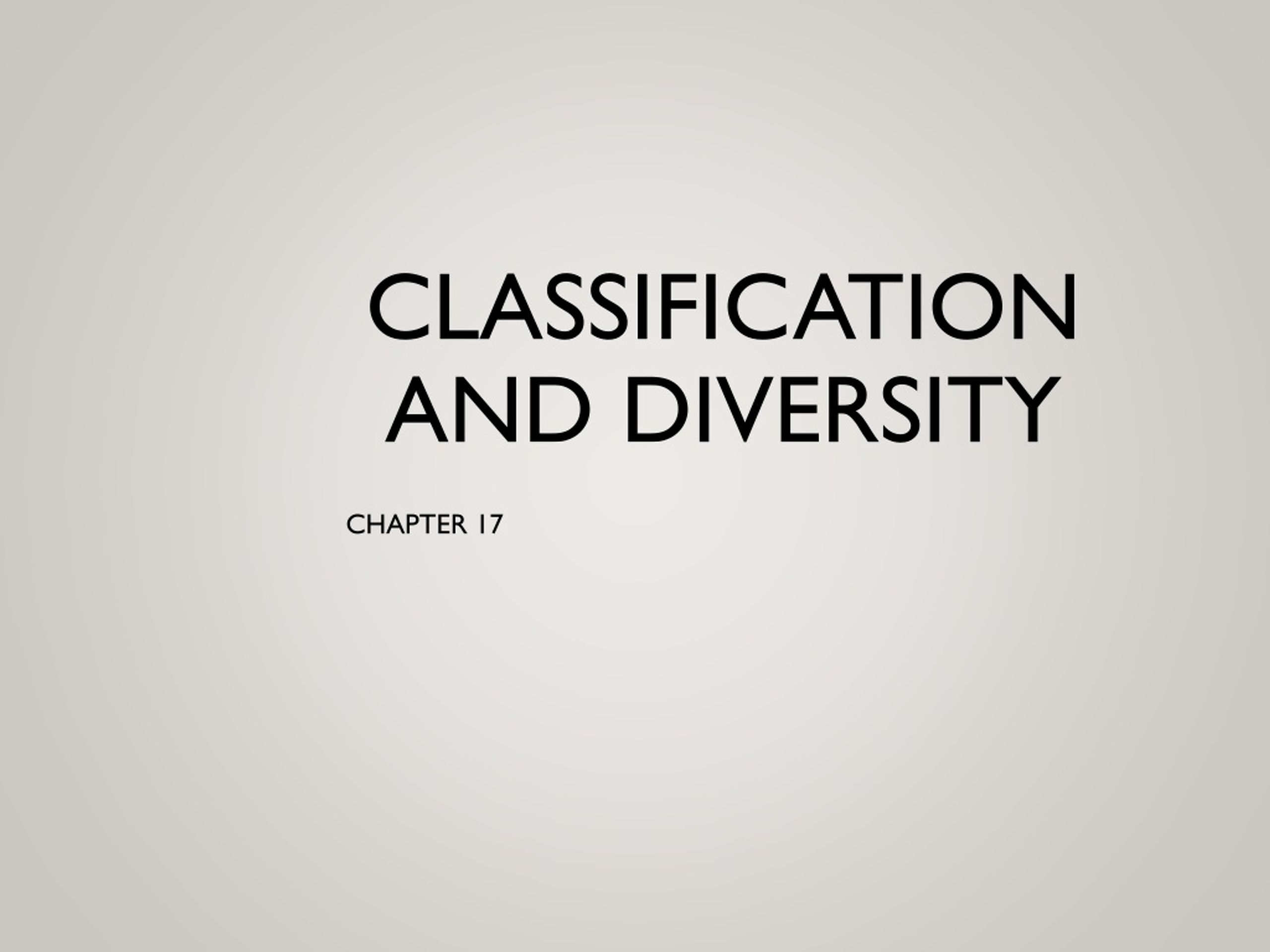 PPT - Classification and Diversity PowerPoint Presentation, free ...
