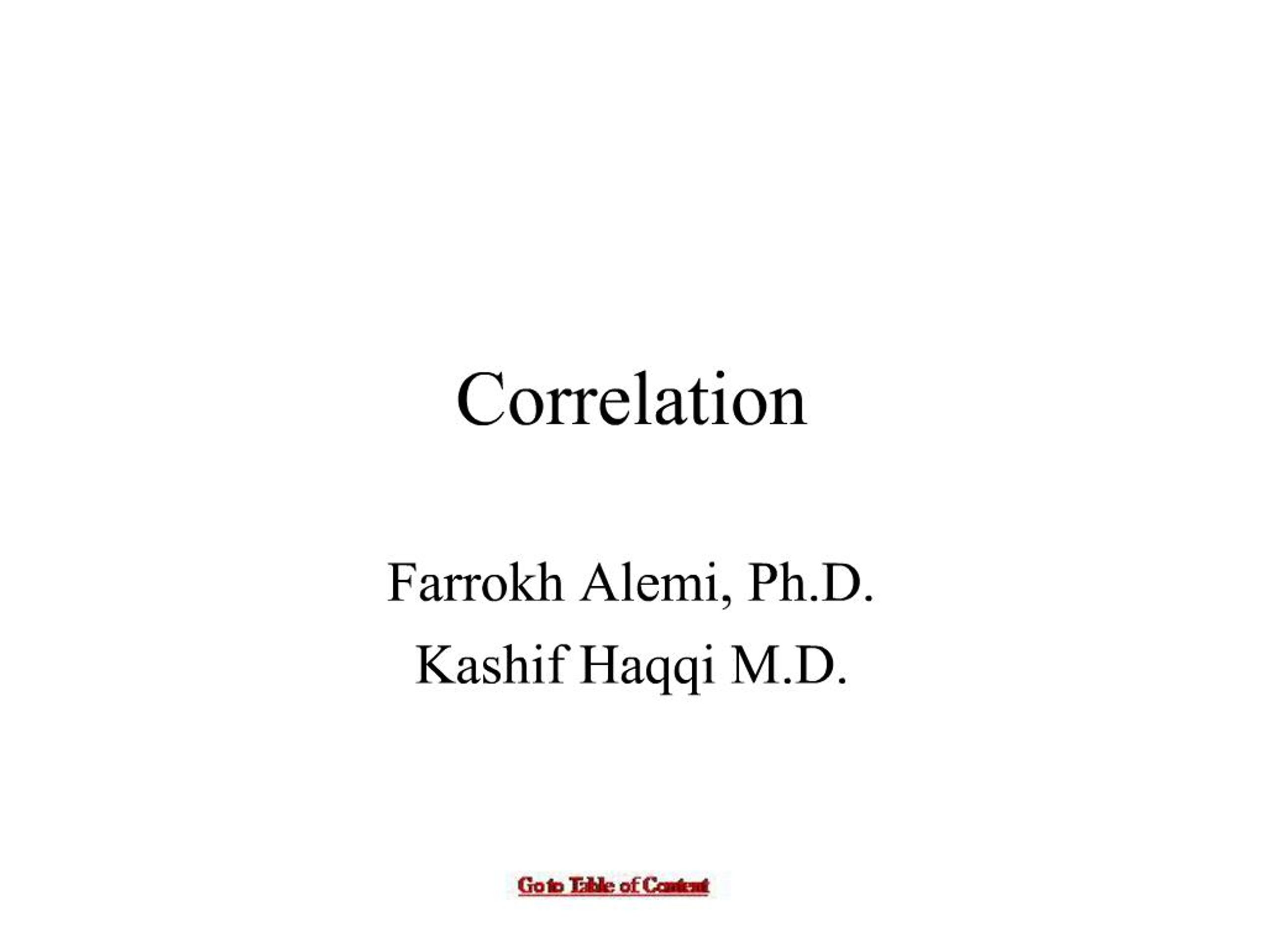 PPT - Correlation PowerPoint Presentation, free download - ID:526700