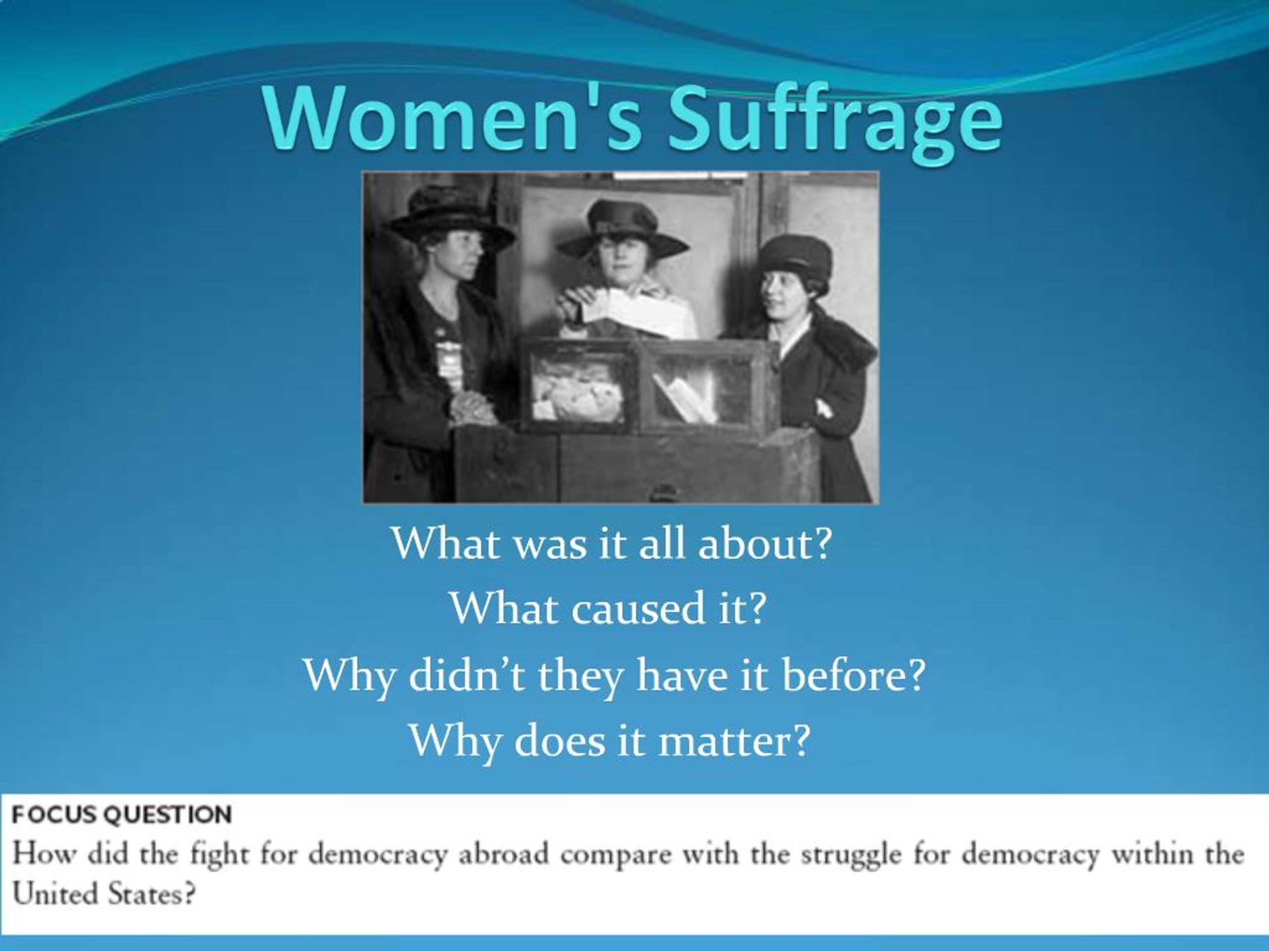 PPT - Womens Suffrage PowerPoint Presentation, free download - ID:526748