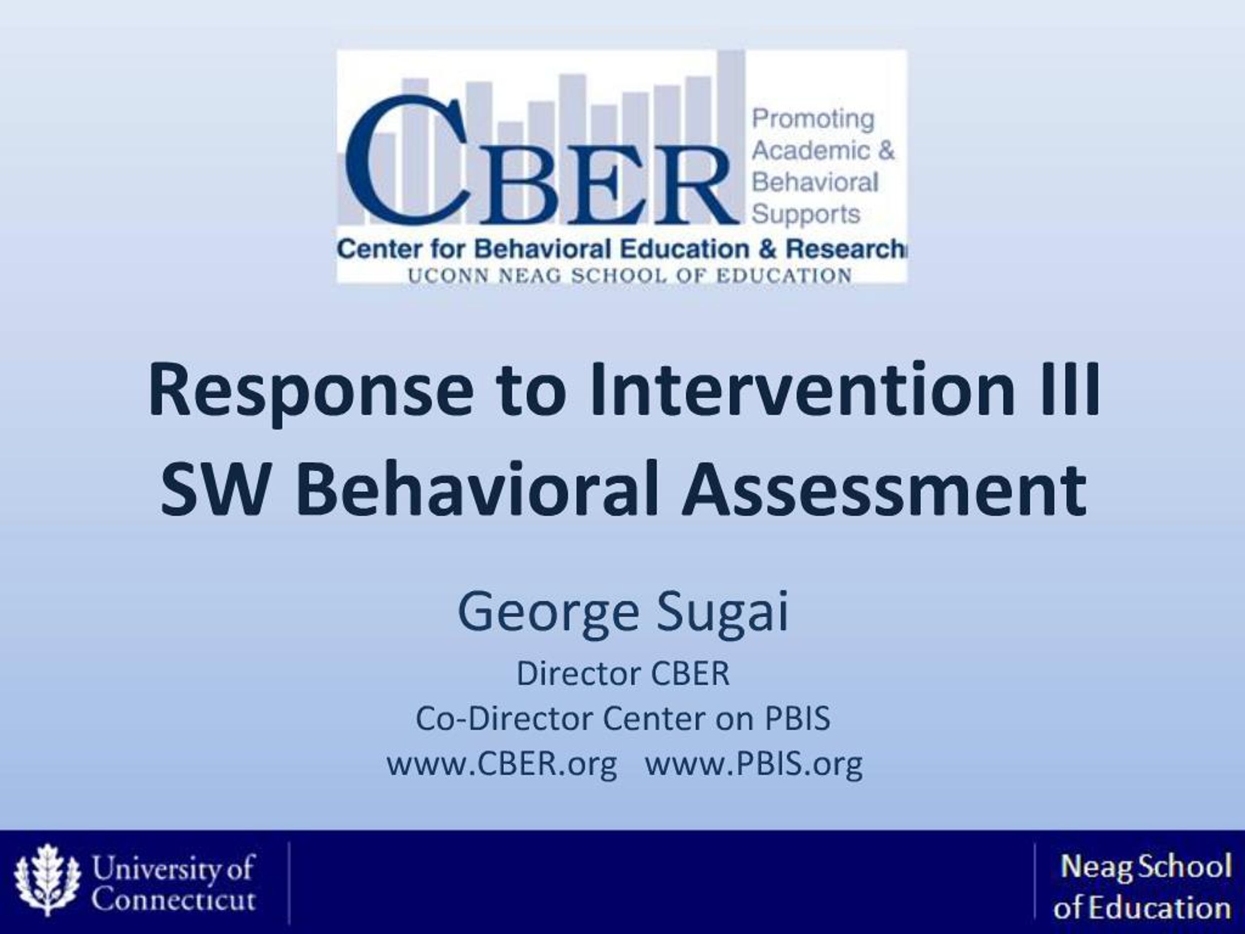 PPT - Response to Intervention III SW Behavioral Assessment PowerPoint ...