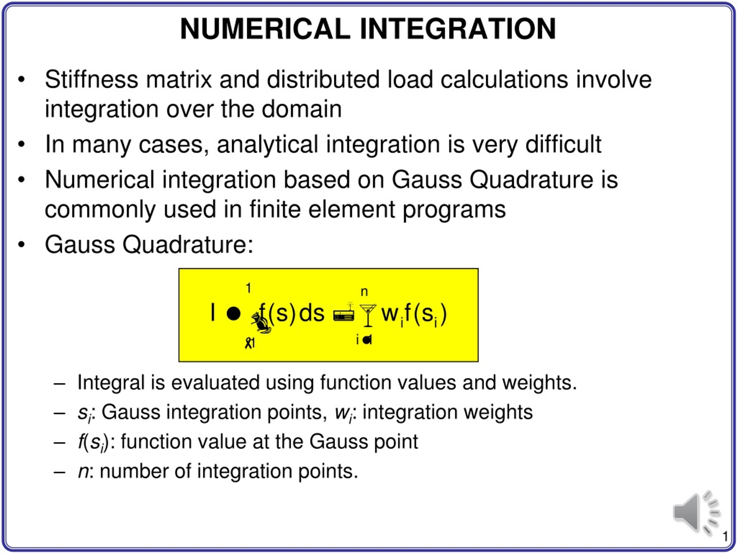 PPT - NUMERICAL INTEGRATION PowerPoint Presentation, free download - ID ...