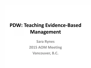 PPT - Evidence-Based Teaching PowerPoint Presentation, free download ...