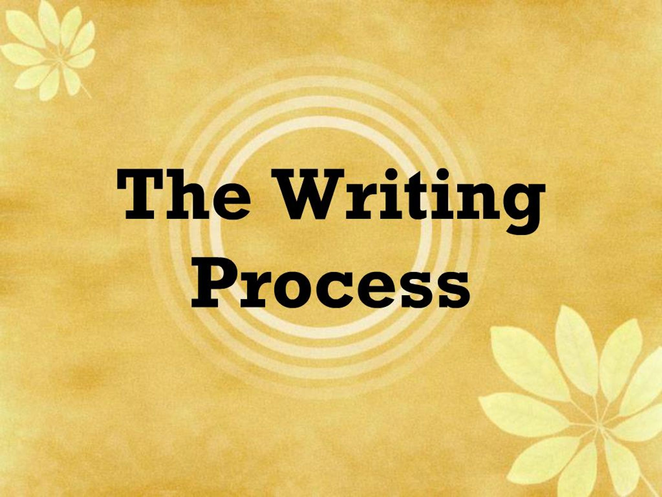 PPT - The Writing Process PowerPoint Presentation, free download - ID ...